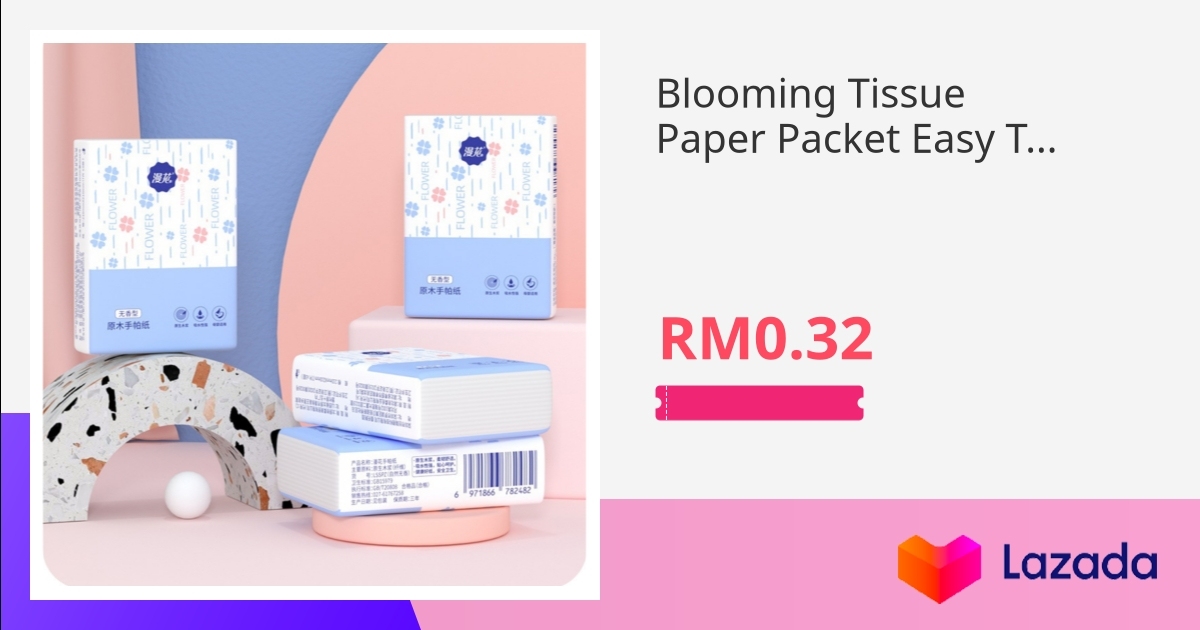 Blooming Tissue Paper Packet Easy To Carry Paper Napkin