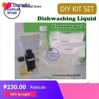 Dishwashing Liquid kit set ECONOMY DIY raw materials 12 liters yields