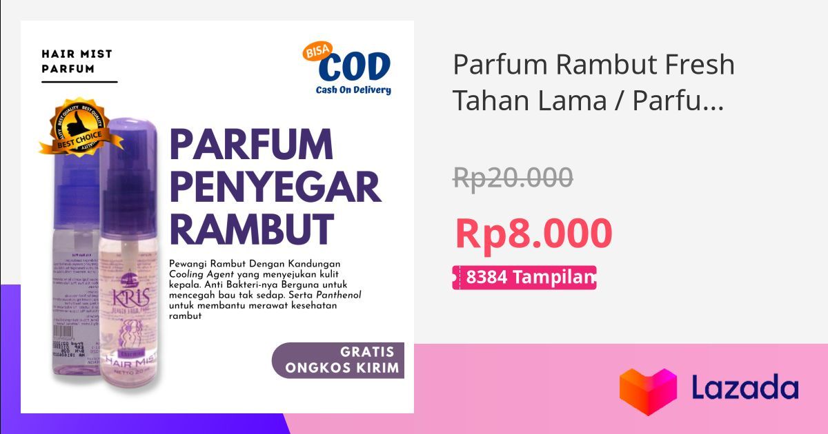 Parfum Rambut Fresh Tahan Lama / Parfum Rambut Fresh Tahan Lama ...