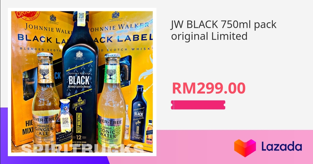 JW BLACK 750ml pack original Limited