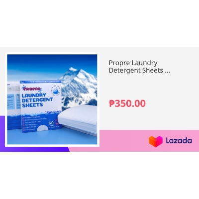 Propre Laundry Detergent Sheets | Detergent Paper | 1 box / 30 Sheets ...