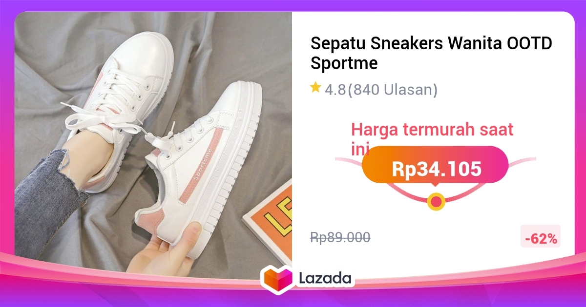 Sepatu Sneakers Wanita OOTD Sportme