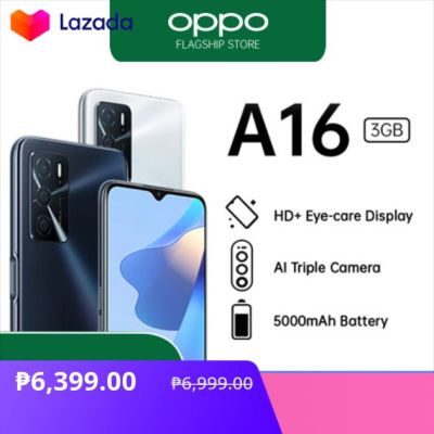 [New Online Exclusive] OPPO A16 | 3+32GB Cellphone | 13MP AI Triple ...