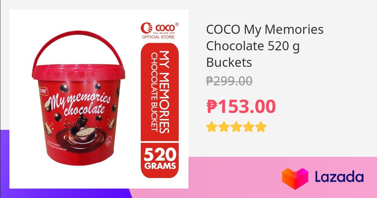 COCO My Memories Chocolate 520 g Buckets