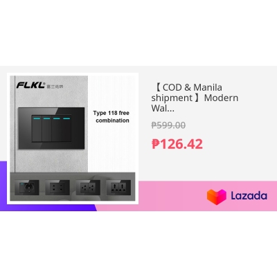 COD & Manila shipment 】Modern Wall Switch light 118 Type Switch for ...