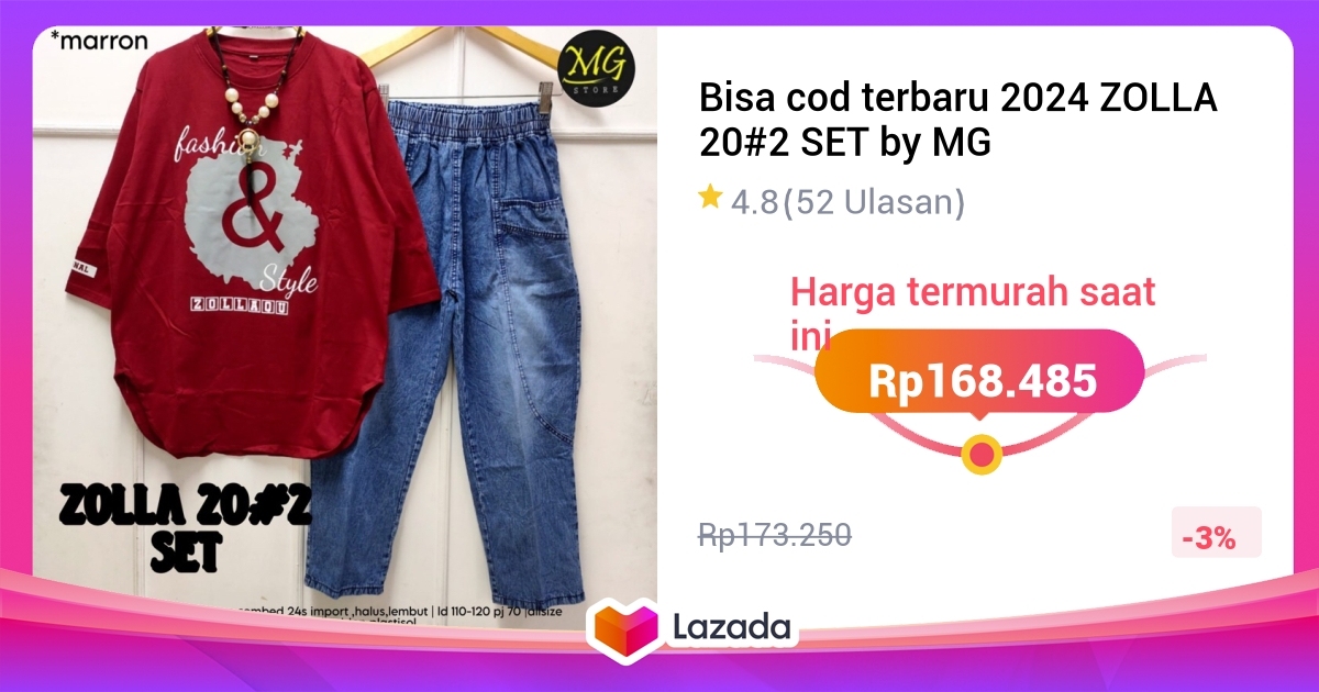 Bisa cod terbaru 2024 ZOLLA 20#2 SET by MG
