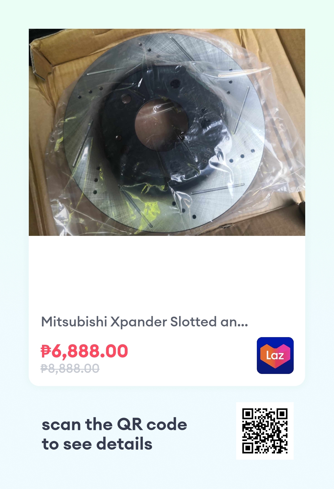 Mitsubishi Xpander Slotted and Drilled Rotor Disc PAIR