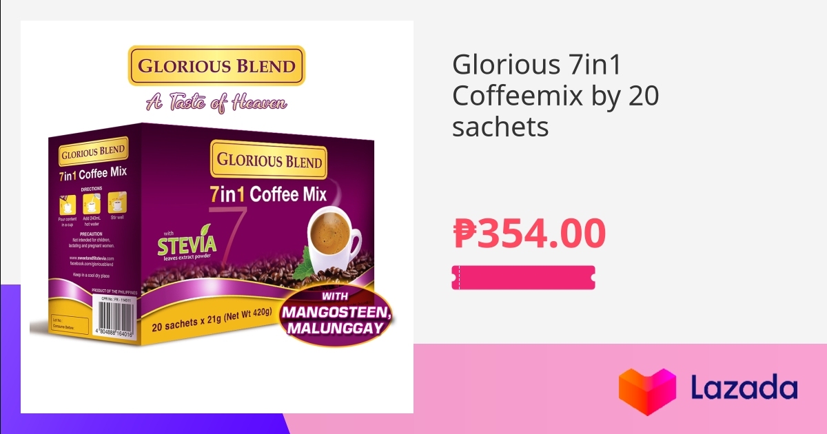 Glorious 7in1 Coffeemix by 20 sachets