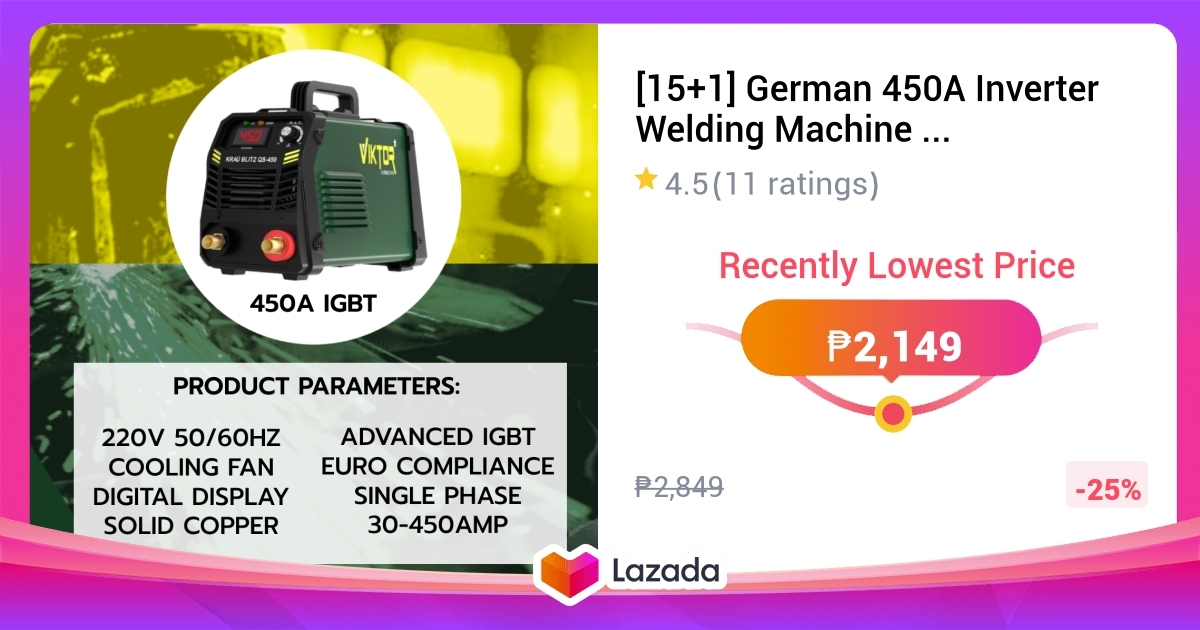 [15+1] German 450A Inverter Welding Machine / VIKTOR GERMANY Heavy Duty ...