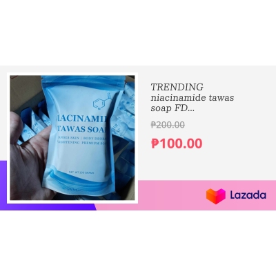 TRENDING niacinamide tawas soap FDA approved