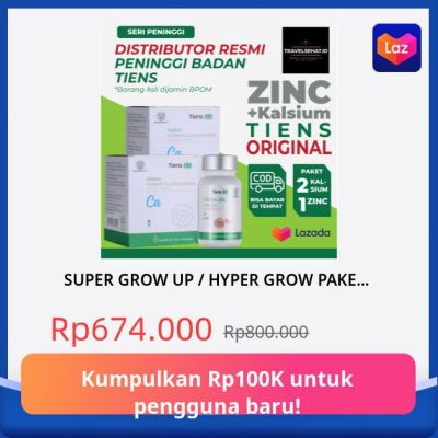 SUPER GROW UP / HYPER GROW PAKET PENINGGI BADAN 12 Hari, NHCP 2 Box 1 ...