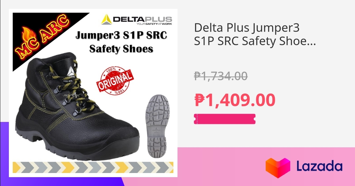 Delta Plus Jumper3 S1P SRC Safety Shoes Original | MC ARC | Authentic ...