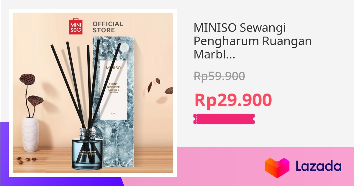 MINISO Sewangi Pengharum Ruangan Marble Series Aroma Scent Diffuser ...