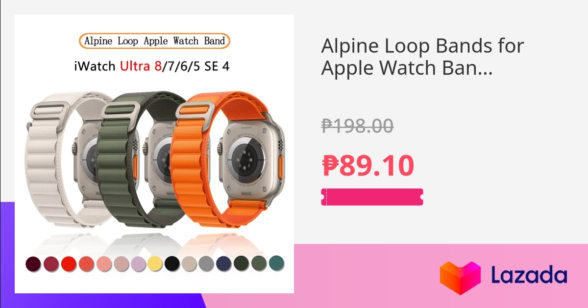 Alpine Loop Bands for Apple Watch Band Ultra 49 45 44 42 41 40 38mm Men ...