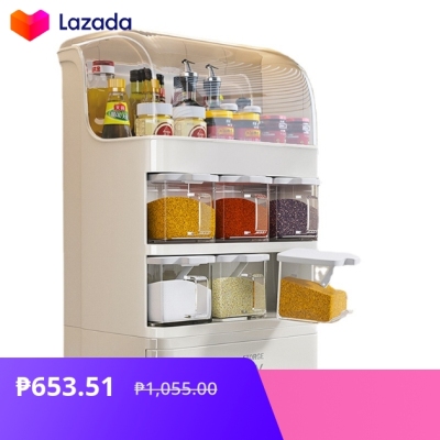 M RELIANCE Kitchen Condiment Box Large Capacity Storage Rack Household ...