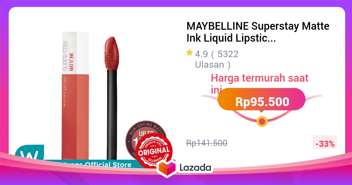 MAYBELLINE Superstay Matte Ink Liquid Lipstick Versatile