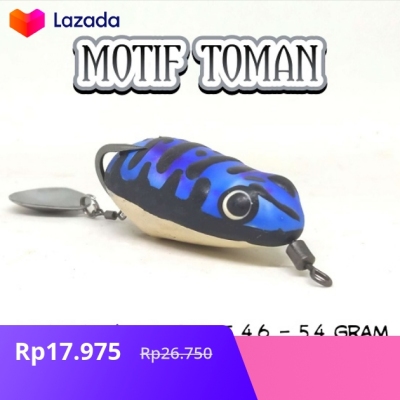 soft frog killer umpan mancing gabus motif toman