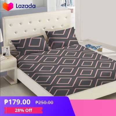 3 In 1 Modern Design Premium Bedsheet Set includes Fitted Sheet, 2pcs ...