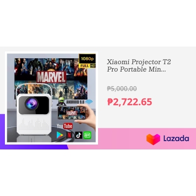 Xiaomi Projector T2 Pro Portable Mini Projector 1080P 4K Ultra Clear 5G ...