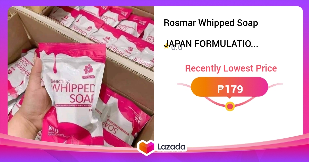 Rosmar Whipped Soap JAPAN FORMULATION 🤭 10x Instant Puti, SCAR REMOVER ...
