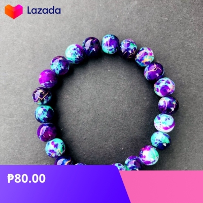 NATURAL BRACELET CLASSIC PURE BEADS. PURPLE GALAXY! 🟣