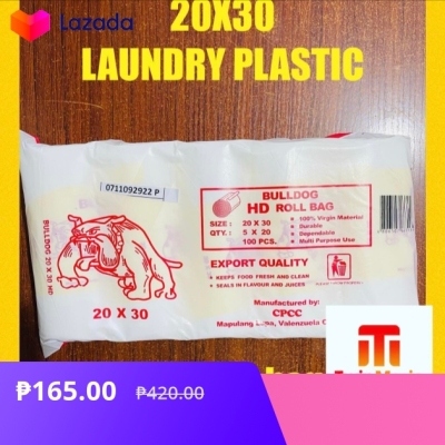 Laundry Plastic 20x30 all purpose plastic (5 rolls) (100 pieces ...