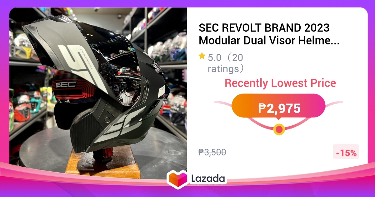 SEC REVOLT BRAND 2023 Modular Dual Visor Helmet w/ FREE EXTRA VISOR