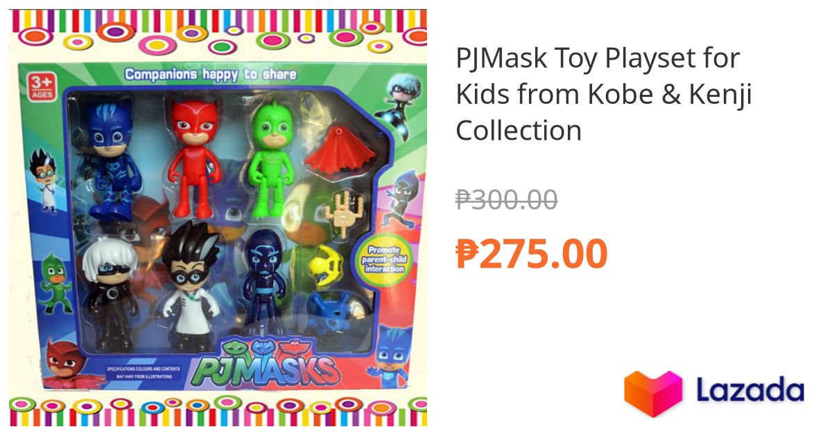 PJMask Toy Playset for Kids from Kobe & Kenji Collection