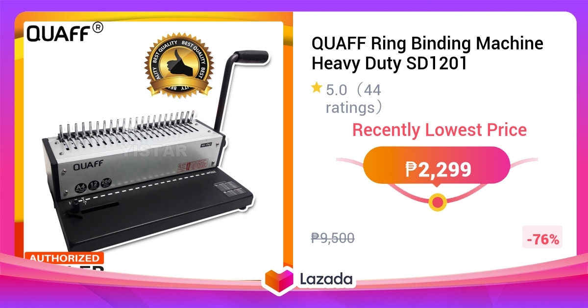 QUAFF Ring Binding Machine Heavy Duty SD1201