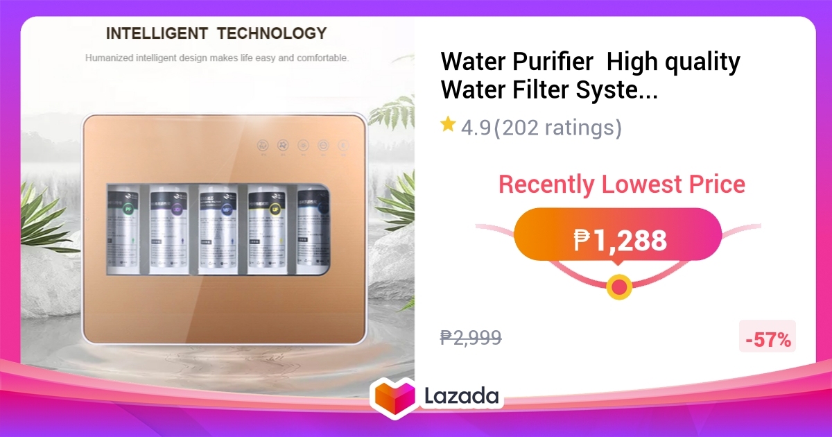 Water Purifier High quality Water Filter System Five-fold filtration ...