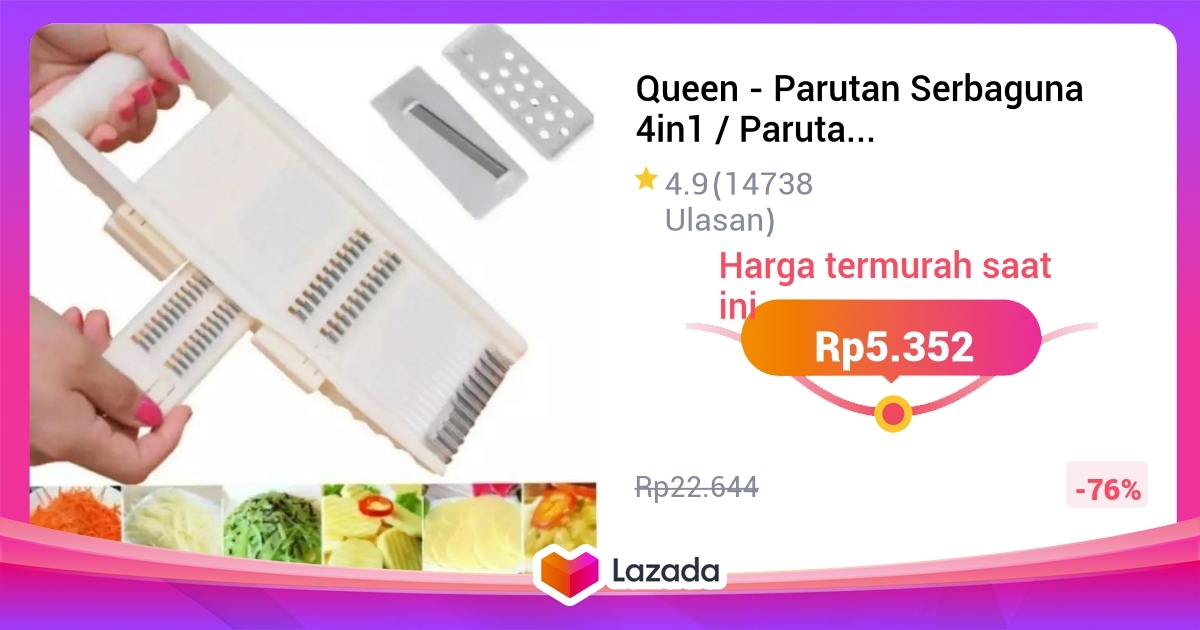 Queen - Parutan Serbaguna 4in1 / Parutan Multifungsi 4in1