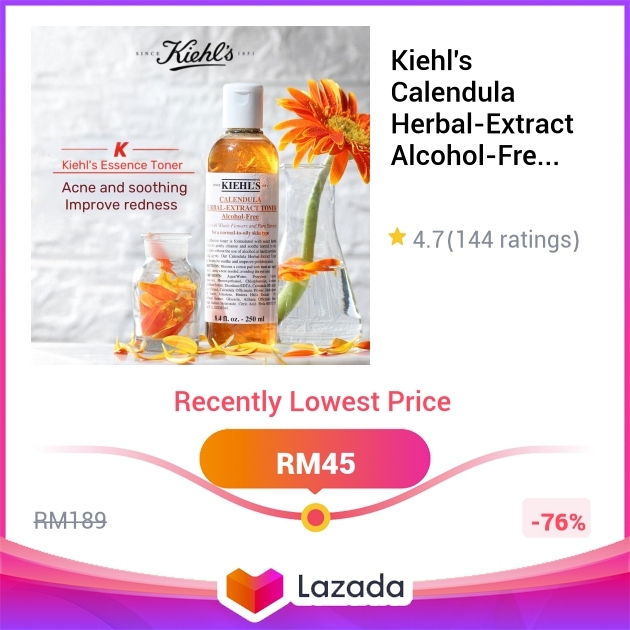 Kiehl's Calendula Herbal-Extract Alcohol-Free Toner Essence Water ...