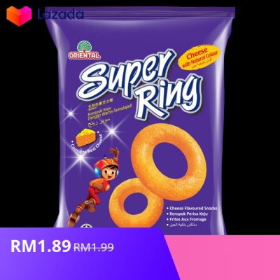 Oriental Super Ring Cheese Flavoured Snacks Jajan 60G