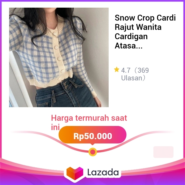 Snow Crop Cardi Rajut Wanita Cardigan Atasan Wanita Korean Style