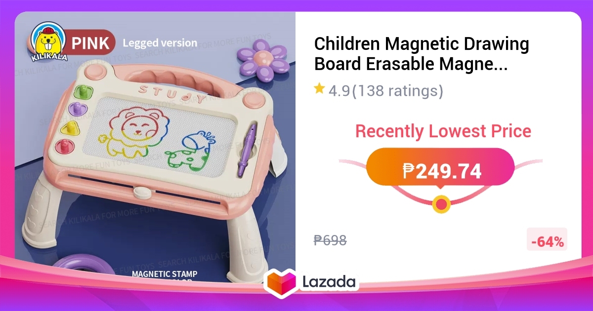 Children Magnetic Drawing Board Erasable Magnet Sketchpad Toys Early ...