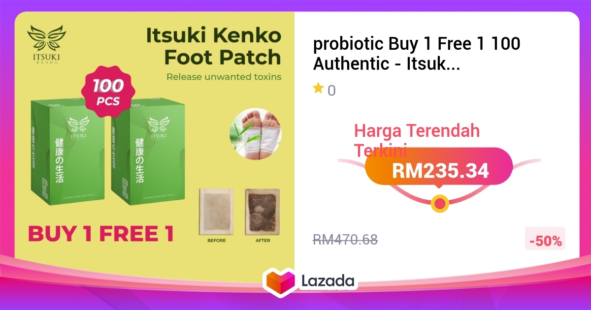 probiotic Buy 1 Free 1 100 Authentic - Itsuki Kenko Cleansing and ...