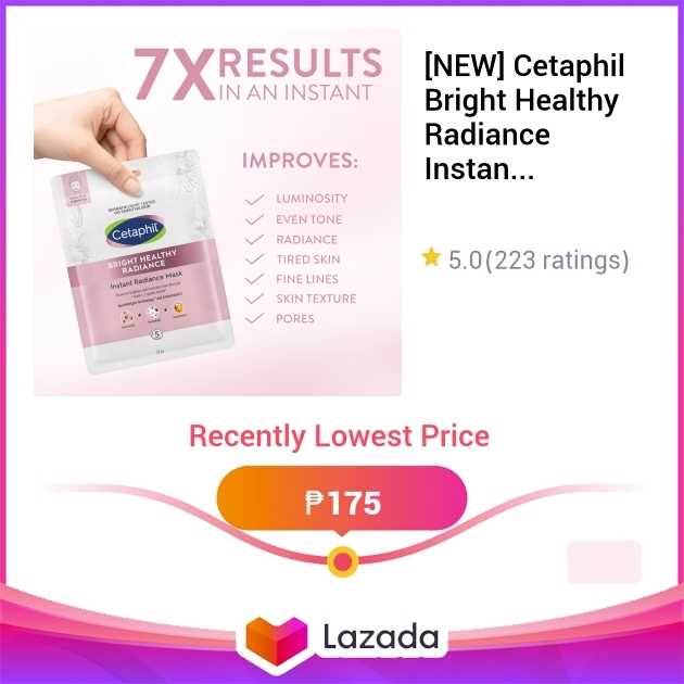 [NEW] Cetaphil Bright Healthy Radiance Instant Radiance Sheet Mask 23ml ...