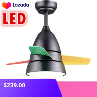 《SG Stock》36/26 inch CEILING FAN WITH LED LIGHT +LED 4-colours+ REMOTE ...