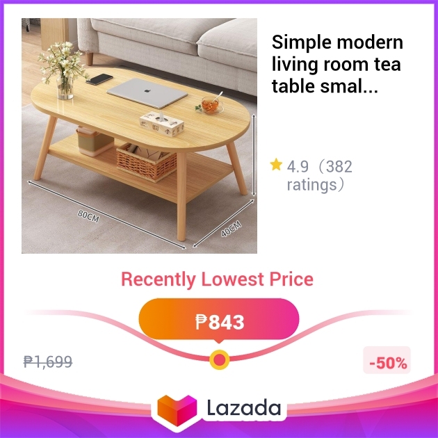 Simple modern living room tea table small apartment tea table simple ...