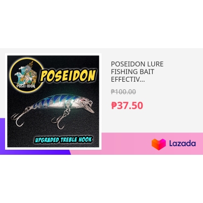 POSEIDON LURE FISHING BAIT EFFECTIVE MINNOW 5G