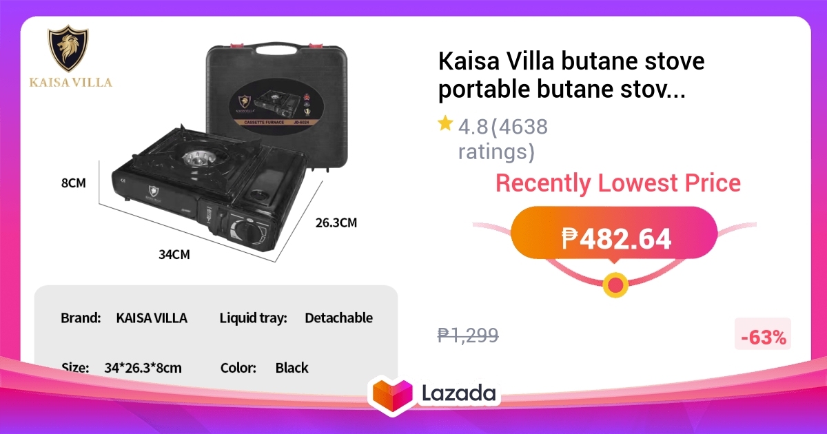 Kaisa Villa butane stove portable butane stove butane gastove butane ...