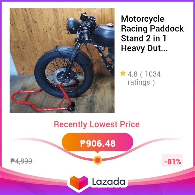 Motorcycle Racing Paddock Stand 2 in 1 Heavy Duty Big Bike Paddock ...