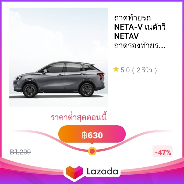 ถาดท้ายรถ NETA-V เนต้าวี NETAV ถาดรองท้ายรถ ถาดเก็บของท้ายรถ NETA V ปี ...