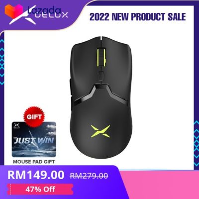 Delux M800 PRO PAW 3370 Bluetooth Gaming Mouse DPI MAX 19000 RGB Wireless Mouse Gaming ...