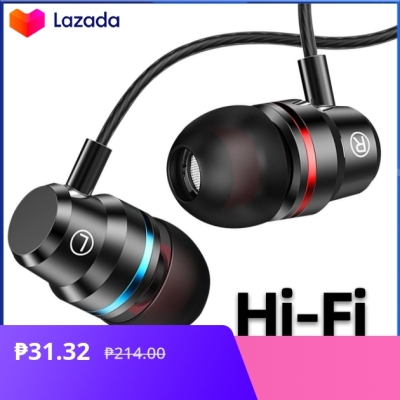 [Local Stock] 6D Surround Bass Metal Earphones HiFi Wired Earphone ...