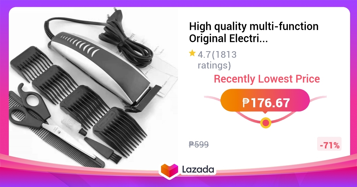 High quality multi-function Original Electric Hair Clipper Low Noise ...