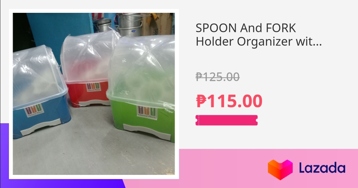 SPOON And FORK Holder Organizer with Cover Random Colors