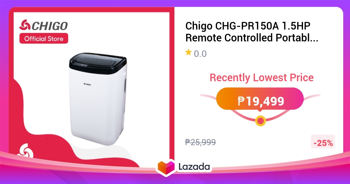Chigo CHG-PR150A 1.5HP Remote Controlled Portable Type Air Conditioner ...