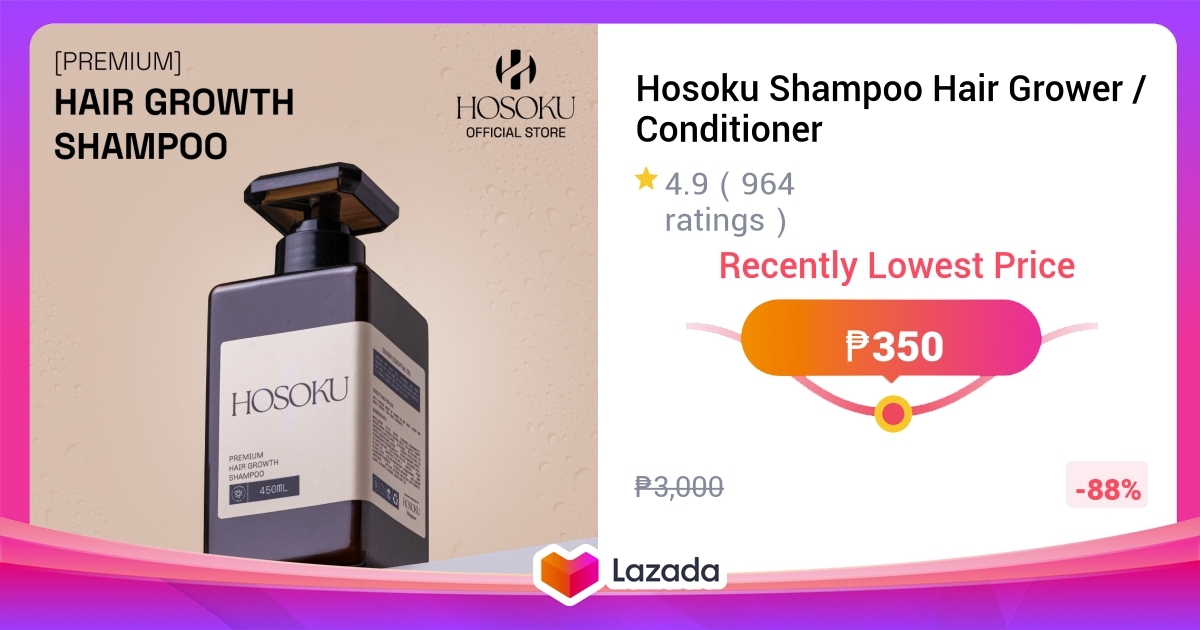 Hosoku Shampoo Hair Grower / Conditioner