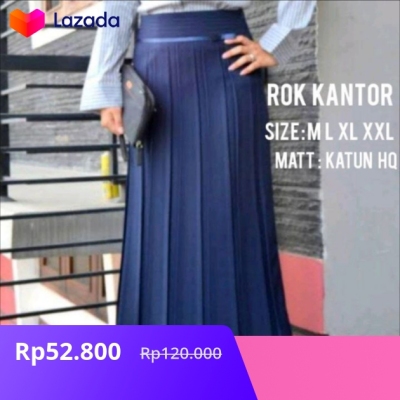 ROK KERJA TERLARIS PLISKET/ROK FORMAL/ ROK KANTOR/ROK PANJANG/ROK ...